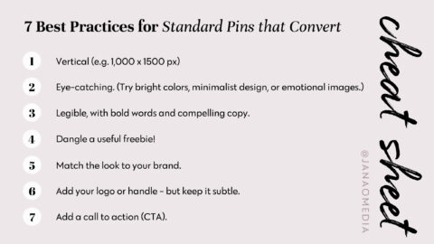 How to Design Standard Pinterest Pins that Convert! - Jana O. Media